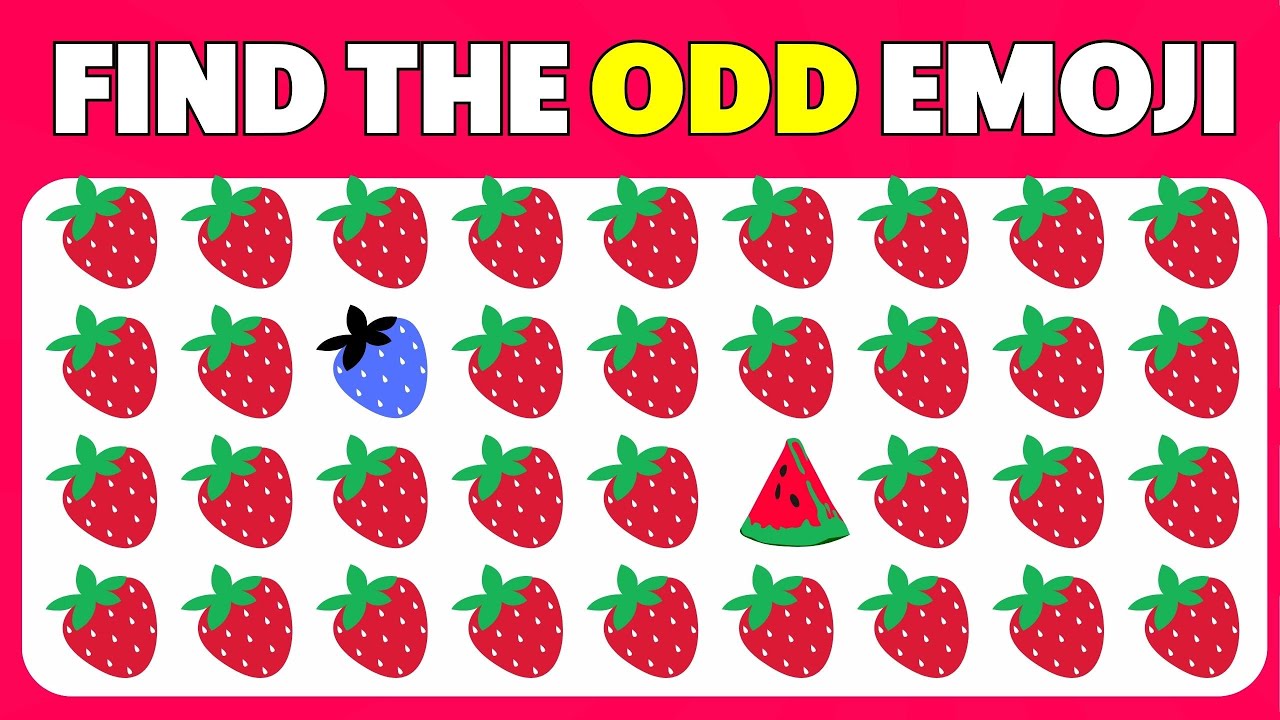 Find The Odd Emoji Out - Candy Edition | Easy Level - YouTube