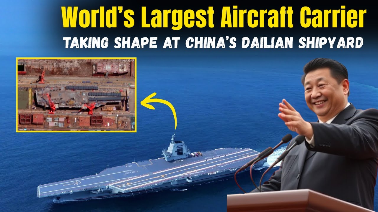 World’s Largest Nuclea Aircraft Carrier Taking Shape at China’s Dailian ...