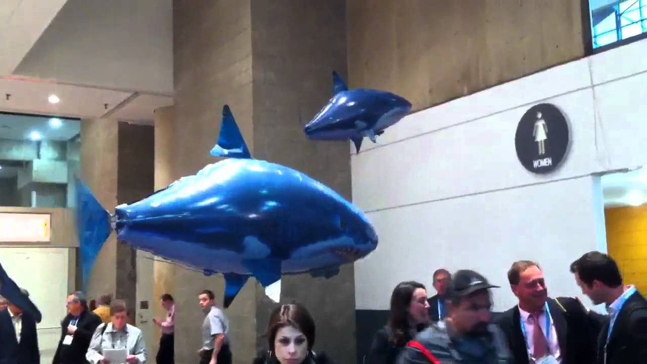 Air Swimmers remote control flying fish 2011 - YouTube