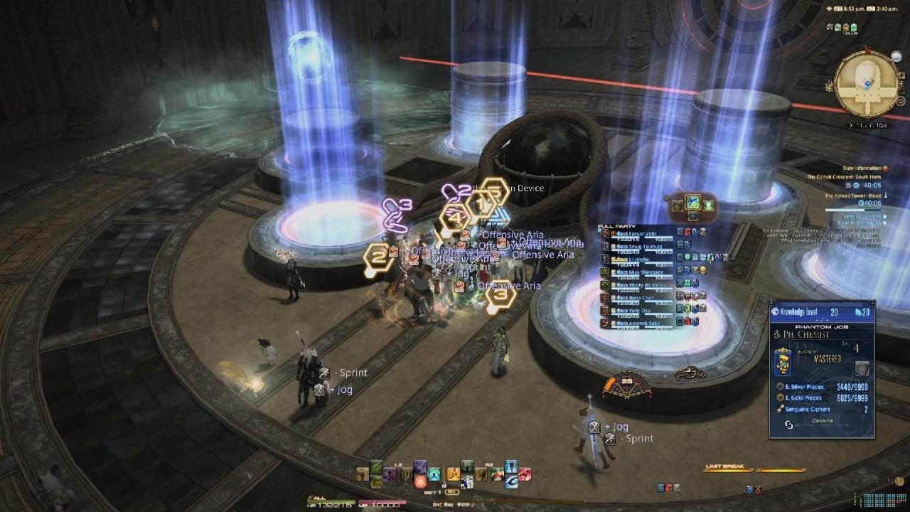 FINAL FANTASY XIV - Forked Tower : Blood - Binding Lock (Puzzle room ...