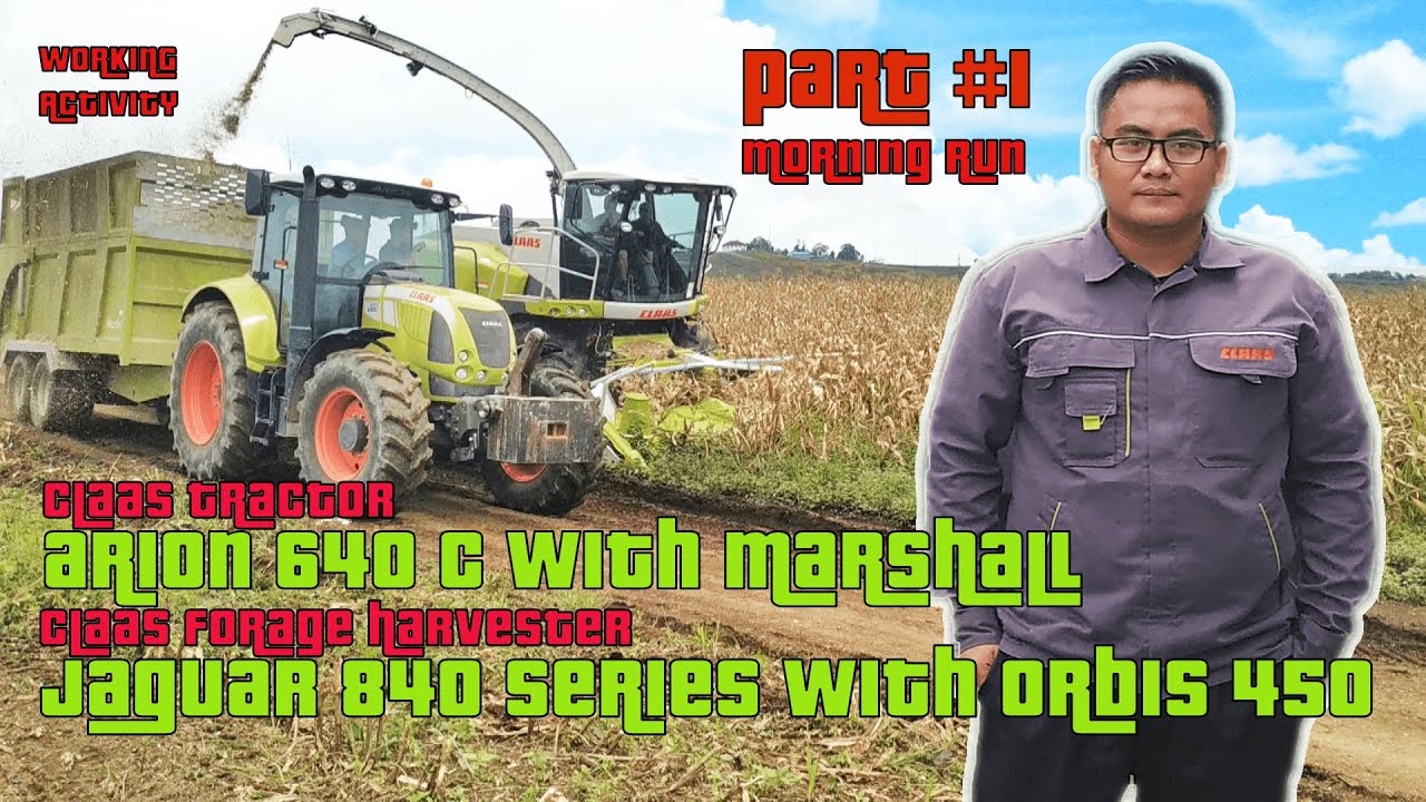 Claas Jaguar 840 Series with Orbis 450 & Arion 640 C with marshall ...