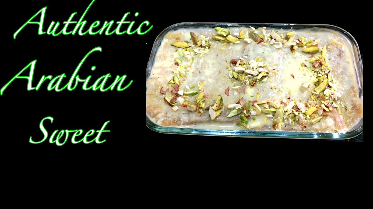 Arabian pudding//Arabian sweet dish //with out custard Arabian pudding ...