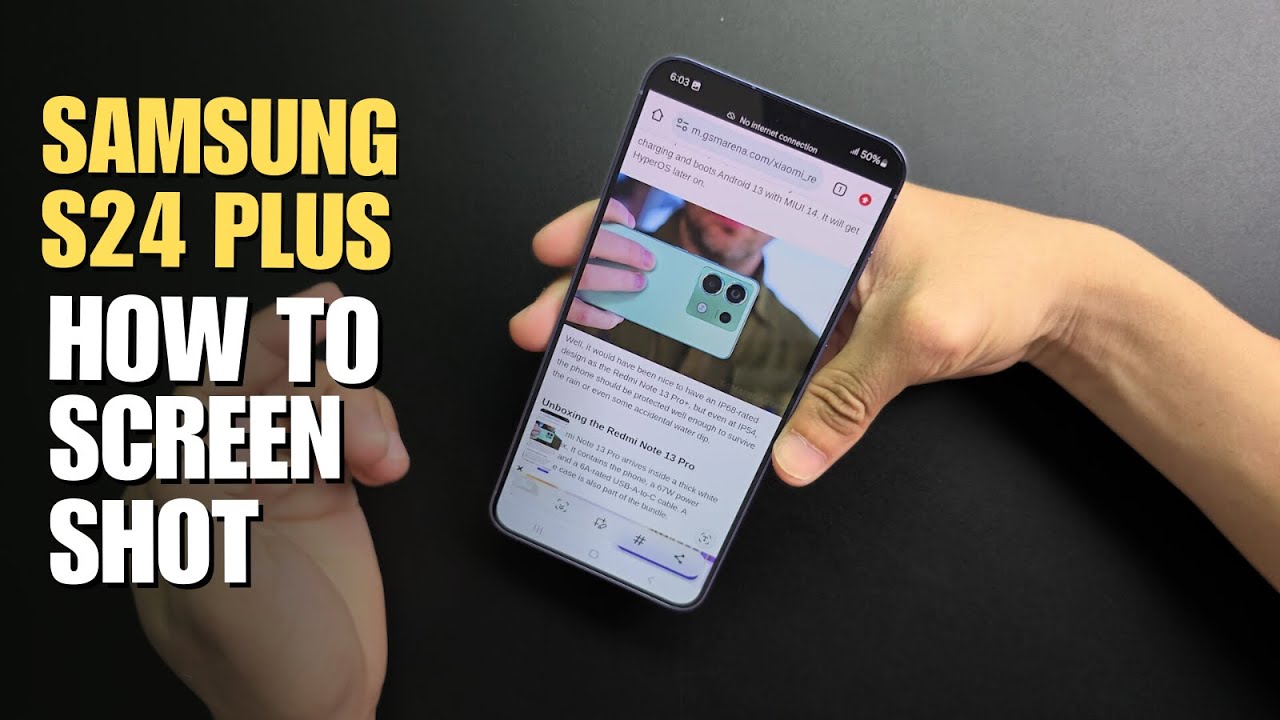 How to Screenshot Samsung Galaxy S24 / S24+ / S24 Ultra - YouTube