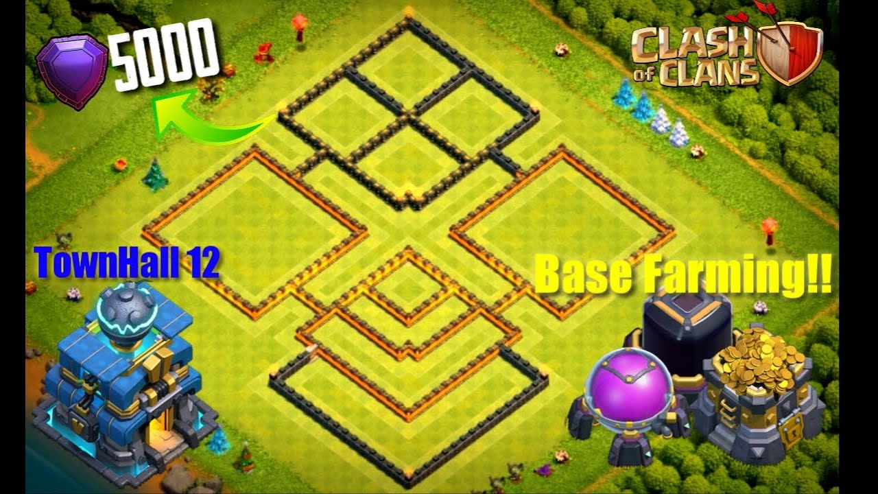 🔥NEW BASE FARMING TH 12🔥 BASE ANTI NAGA ELEKTRO TERKUAT 2020 | TH 12 ...