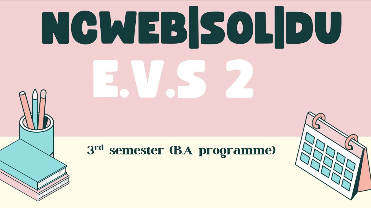 last min imp questions EVS 2 (3sem) - YouTube