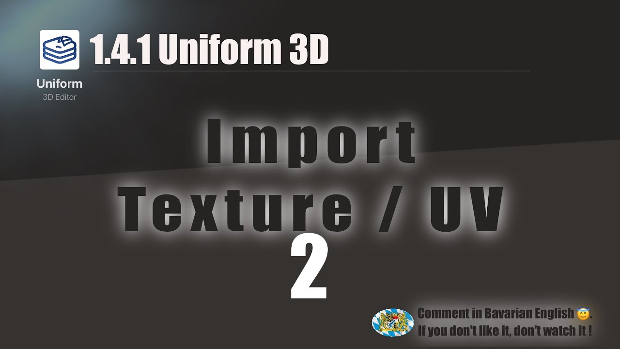 Uniform 3D Editor - Success - import Texture 2 - UV - Texture Set - (V1 ...