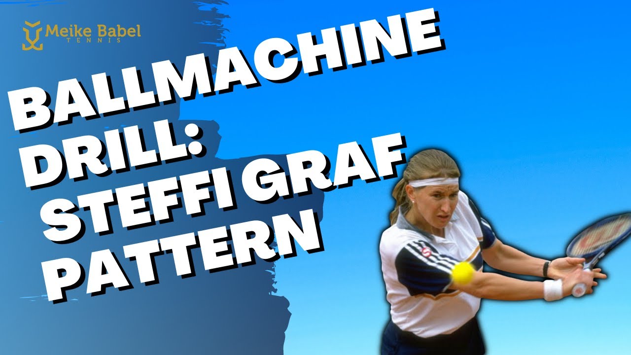 Tennis Ballmachine Drill: Steffi Graf Pattern (Backhand Slice ...