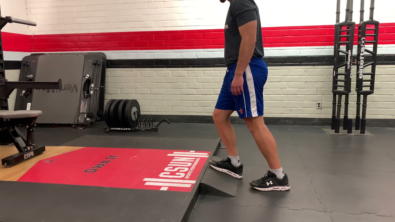 Soleus Stretch (Ramp) - YouTube