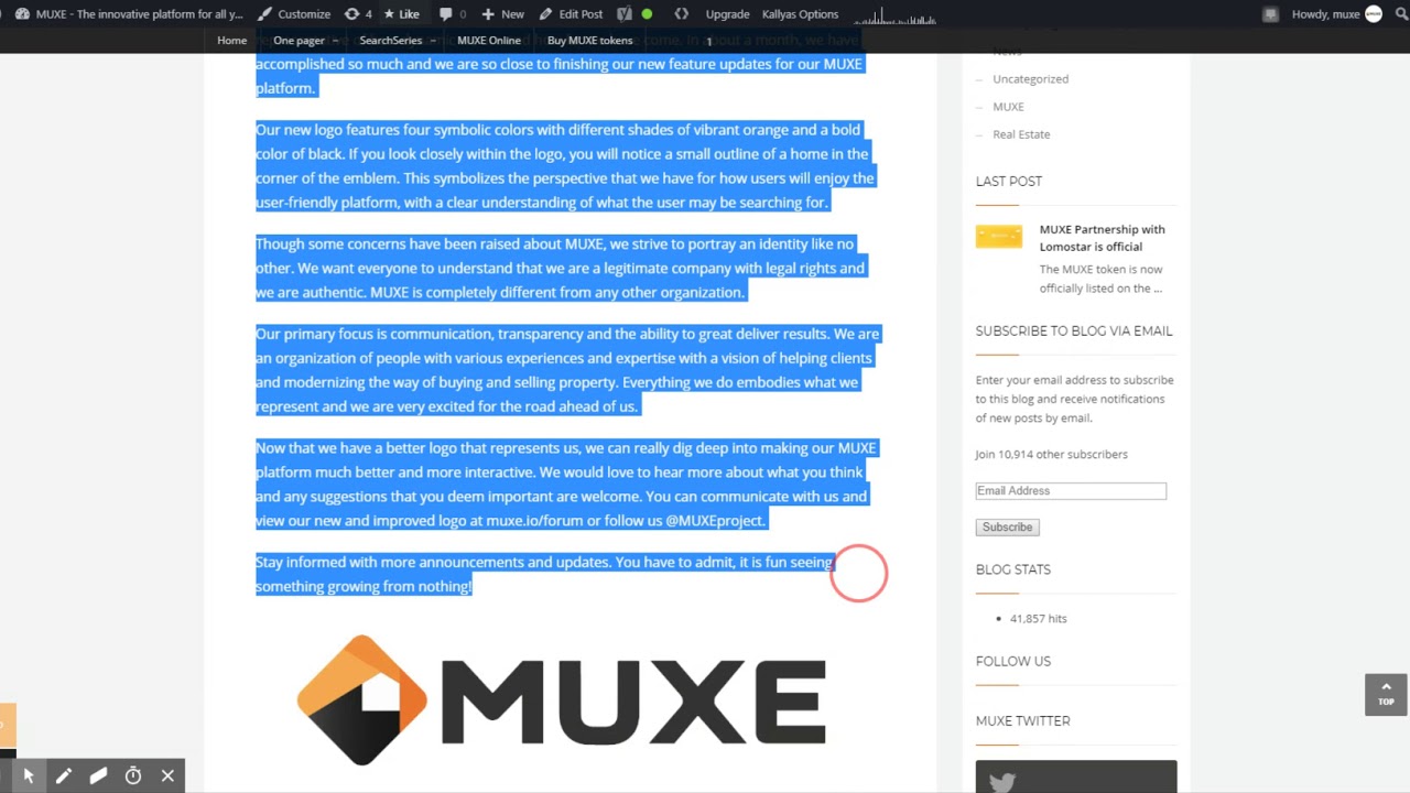 MUXE TEAM Settles for new logo - MUXE - - YouTube