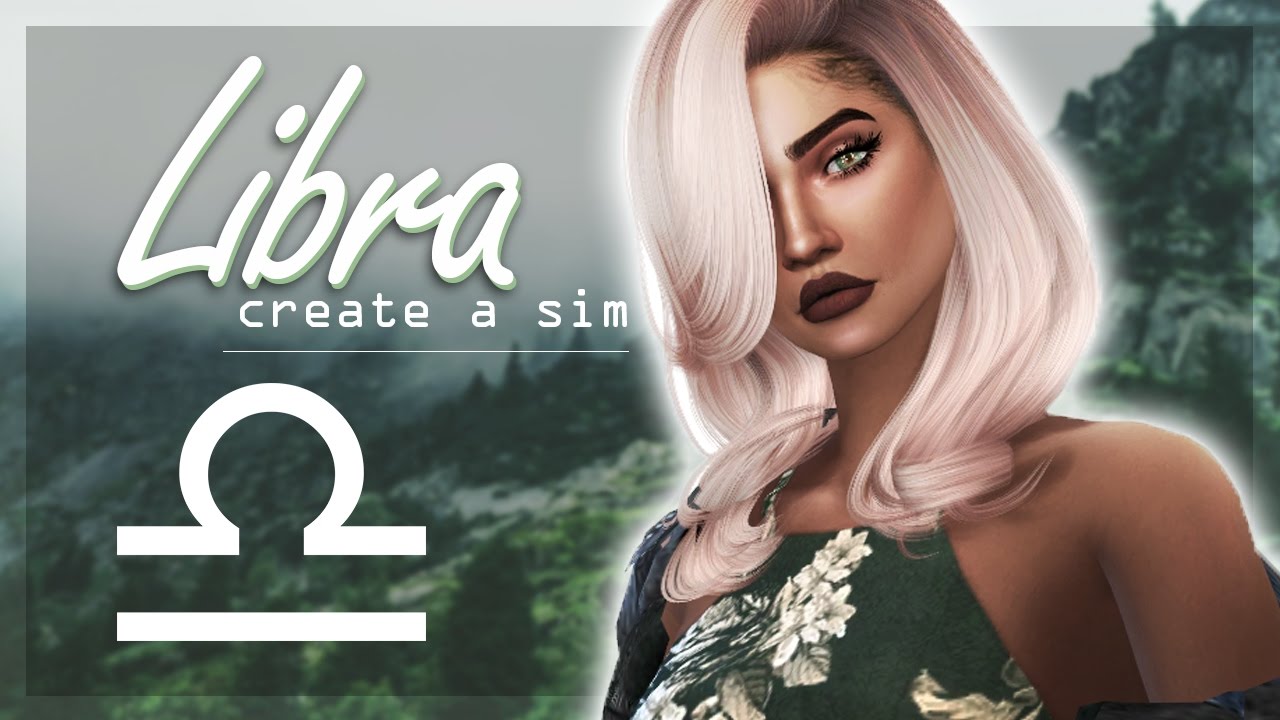The Sims 4: Zodiac CAS // Libra + Full CC List - YouTube
