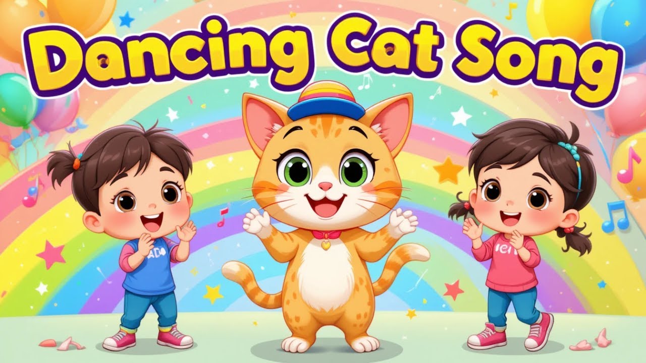 Kitty Cat Song | Nursery Rhymes & Kids Songs | Dancing Cat Song | Kids ...