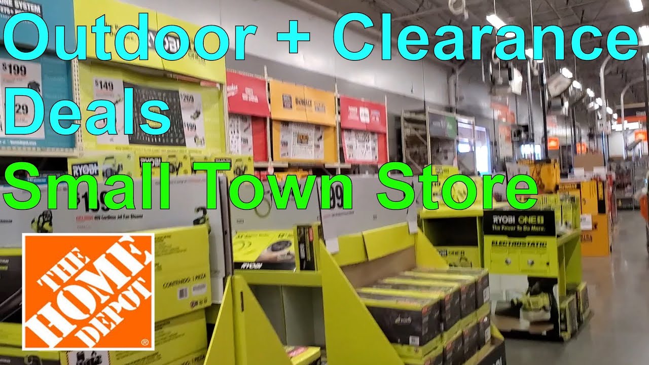 Outdoor Power Tool + Clearance Small Town Home Depot - YouTube