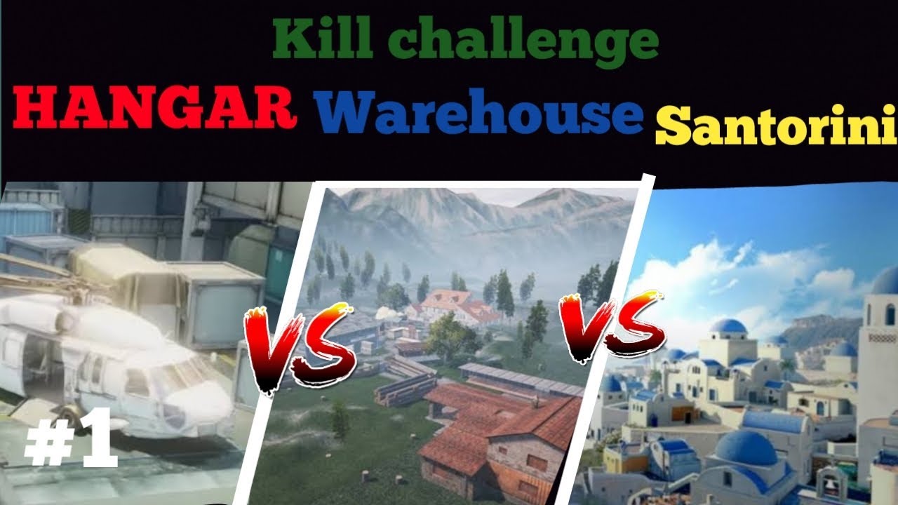 hangar vs warehouse vs Santorini kill challenge 👑 (bgmi) - YouTube