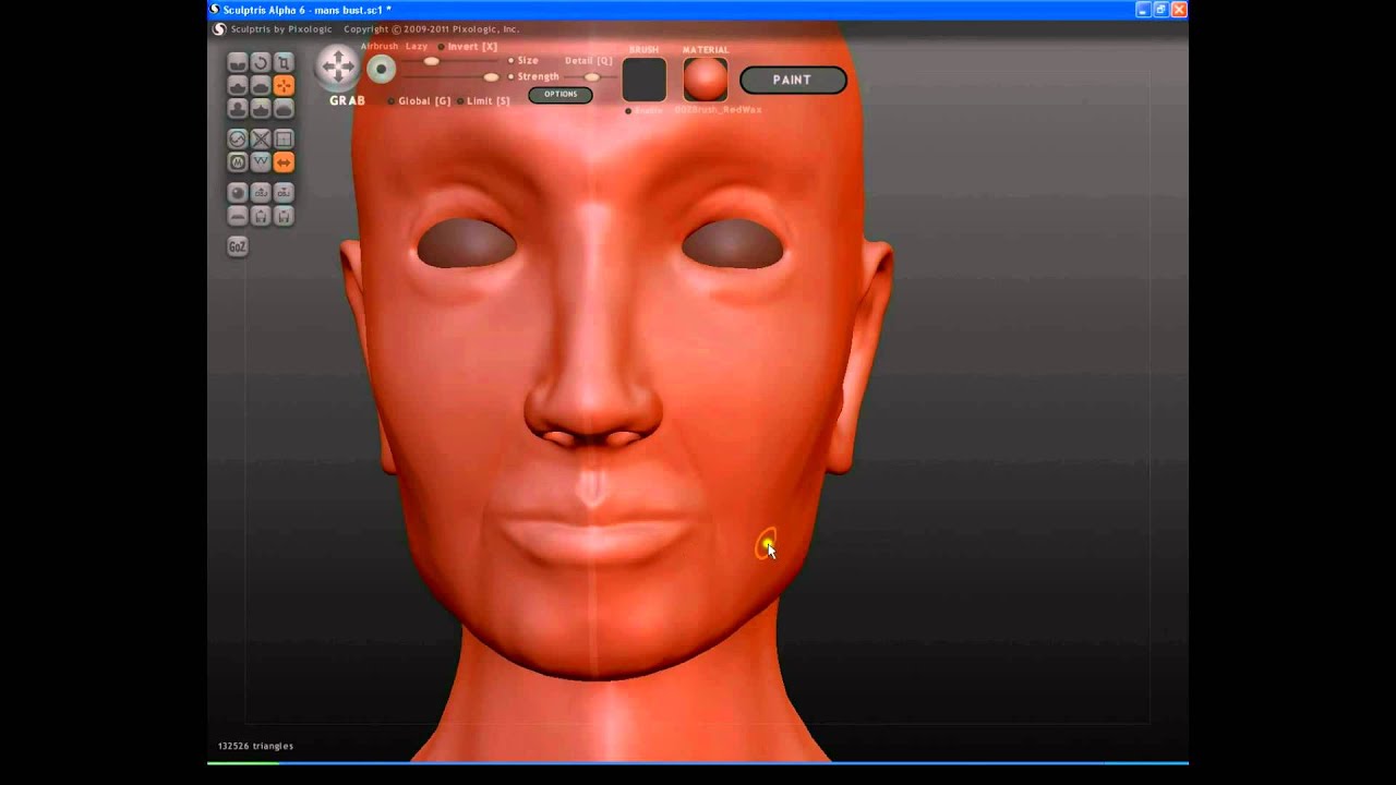 Sculpting male anatomy in Sculptris: Video 1 - YouTube