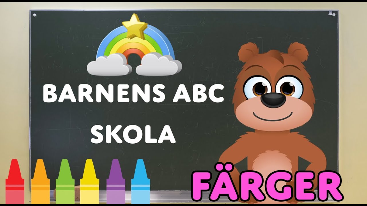 LÄR DIG FÄRGER MED SAMMY | Barnprogram för små barn | Barnens ABC Skola ...