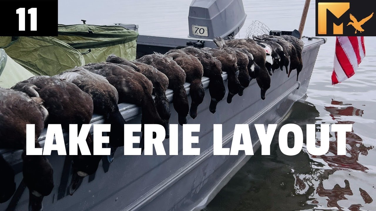 LAKE ERIE DUCK HUNTING Layout Boat Pennsylvania Waterfowl Hunt Diver ...