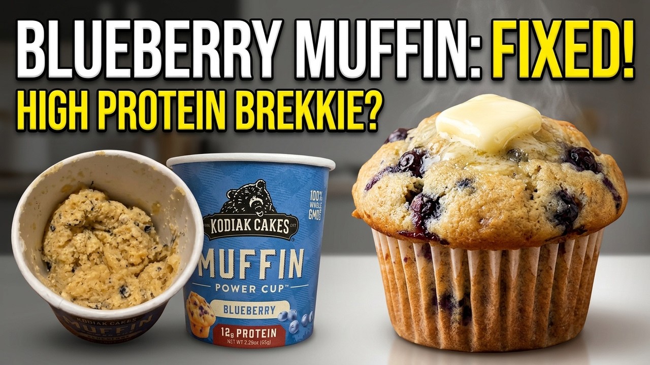 Kodiak Cakes Blueberry Muffin Power Cup: High Protein Breakfast? - YouTube