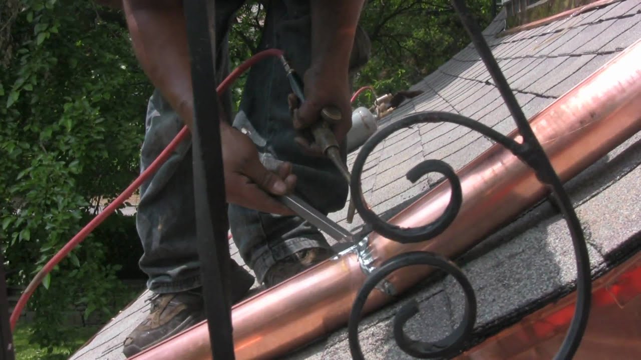 AMA Construction, Inc. Roof rip-off/replace with copper gutters. - YouTube