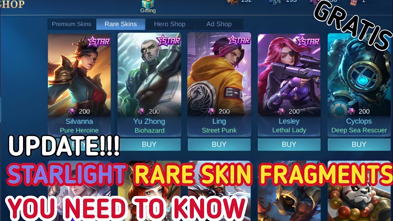 STARLIGHT RARE SKIN FRAGMENTS UPDATE! YOU NEED TO KNOW! WHY YOU DON'T ...