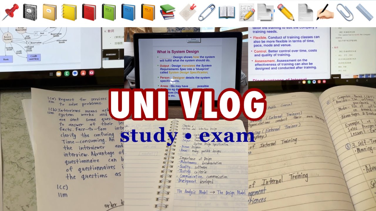 productive study📚+ exam weeks 大学复习+考试周📄 🏻Final exam in my freshman year ...