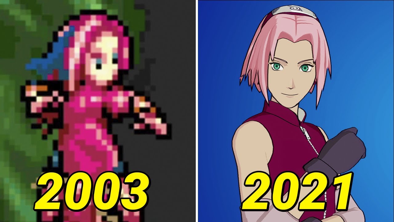 Evolution of Sakura Haruno in Video Games - YouTube