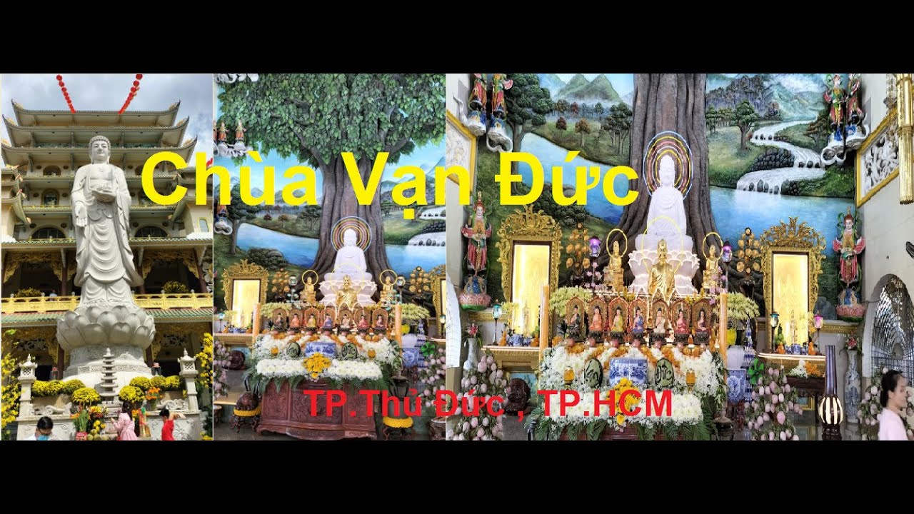 Đầu Xuân 2023 Đi Lể Chùa Mồng 1 Tết, cảnh Đẹp Chùa Vạn Đức,Early Spring 2023, Van Duc Pagoda ...