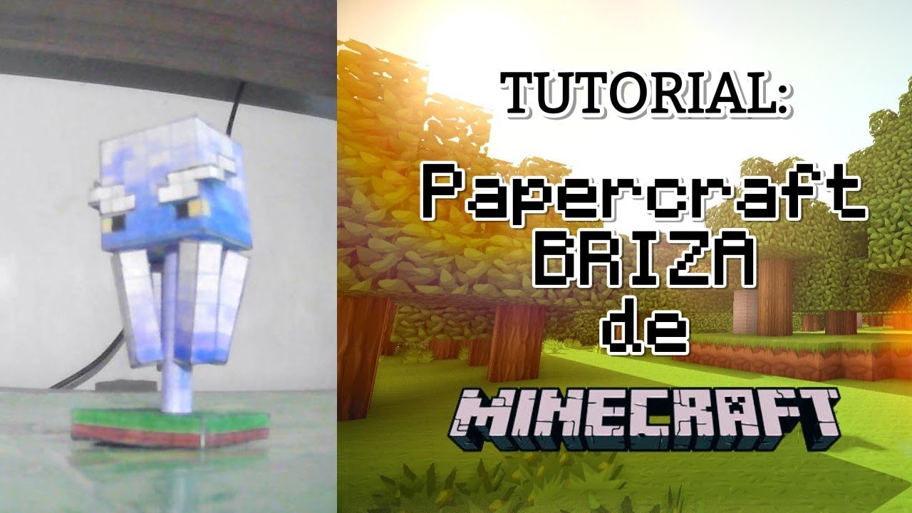 Como hacer a la briza de Minecraft con papel - YouTube