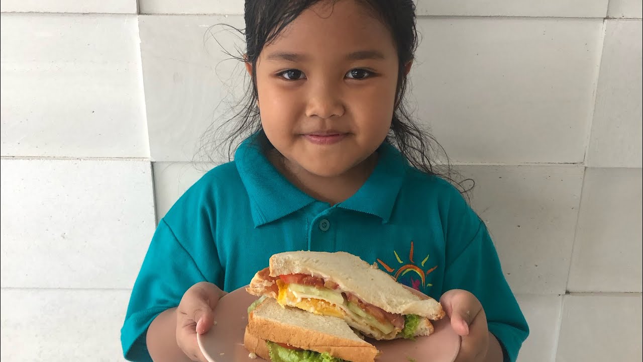 Kirana Making A Healthy Sandwich (School Science Project) - YouTube