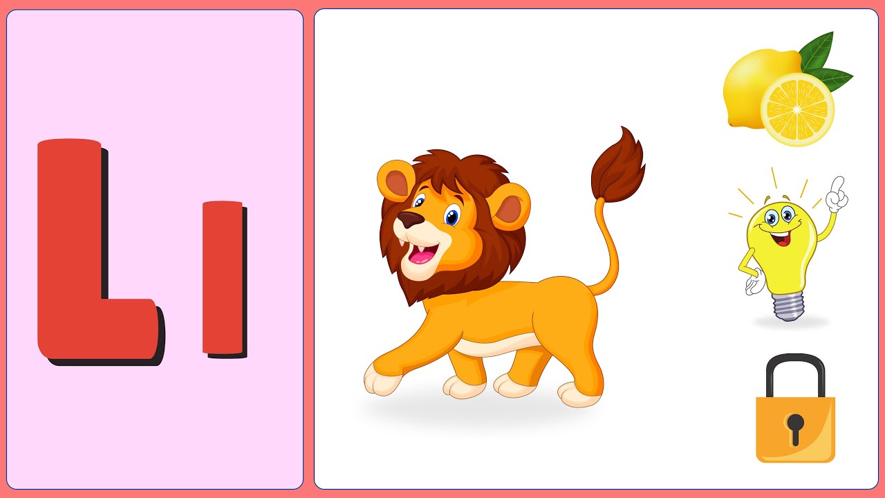 Abc Alphabets - L for Lion - Uppercase & Lowercase Alphabet - YouTube