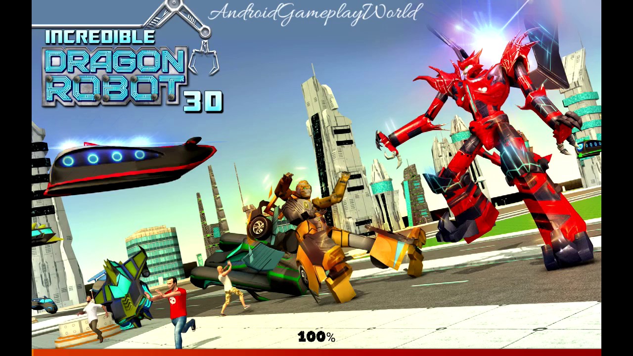 Incredible Dragon Robot 3D Android Gameplay - YouTube