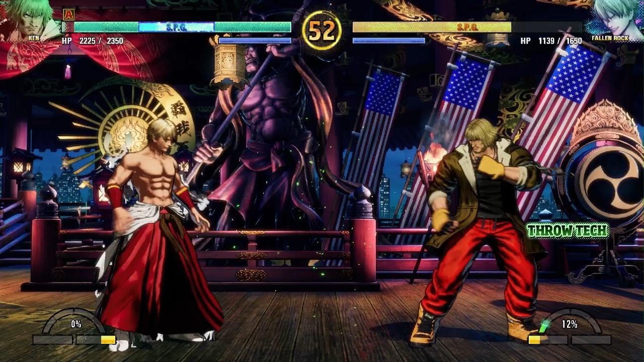 FATAL FURY: City of the Wolves Ken Vs Fallen Rock - YouTube