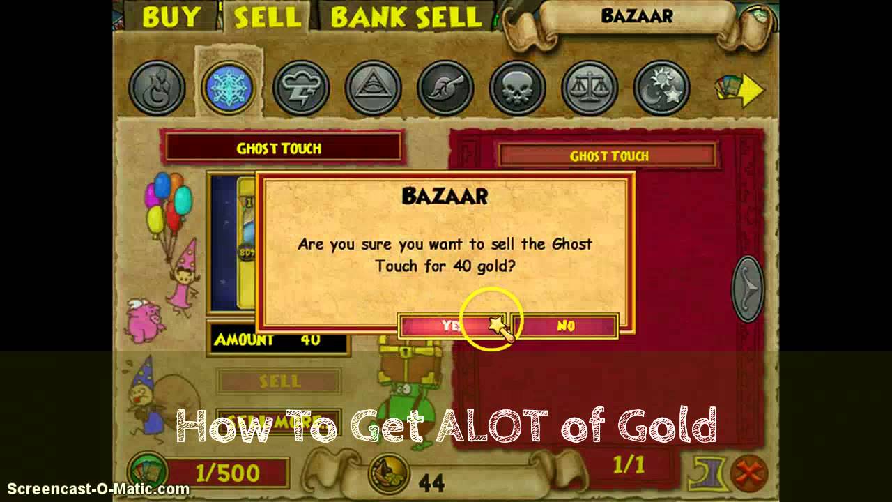 Wizard101- How To Get ALOT of Gold - YouTube