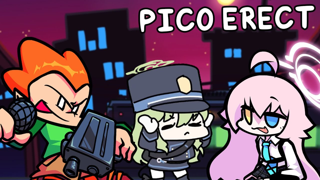 PICO ERECT (Kawai Sprite & Saruky Remix) - Pico Vs. Hoshino [FNF x Blue ...