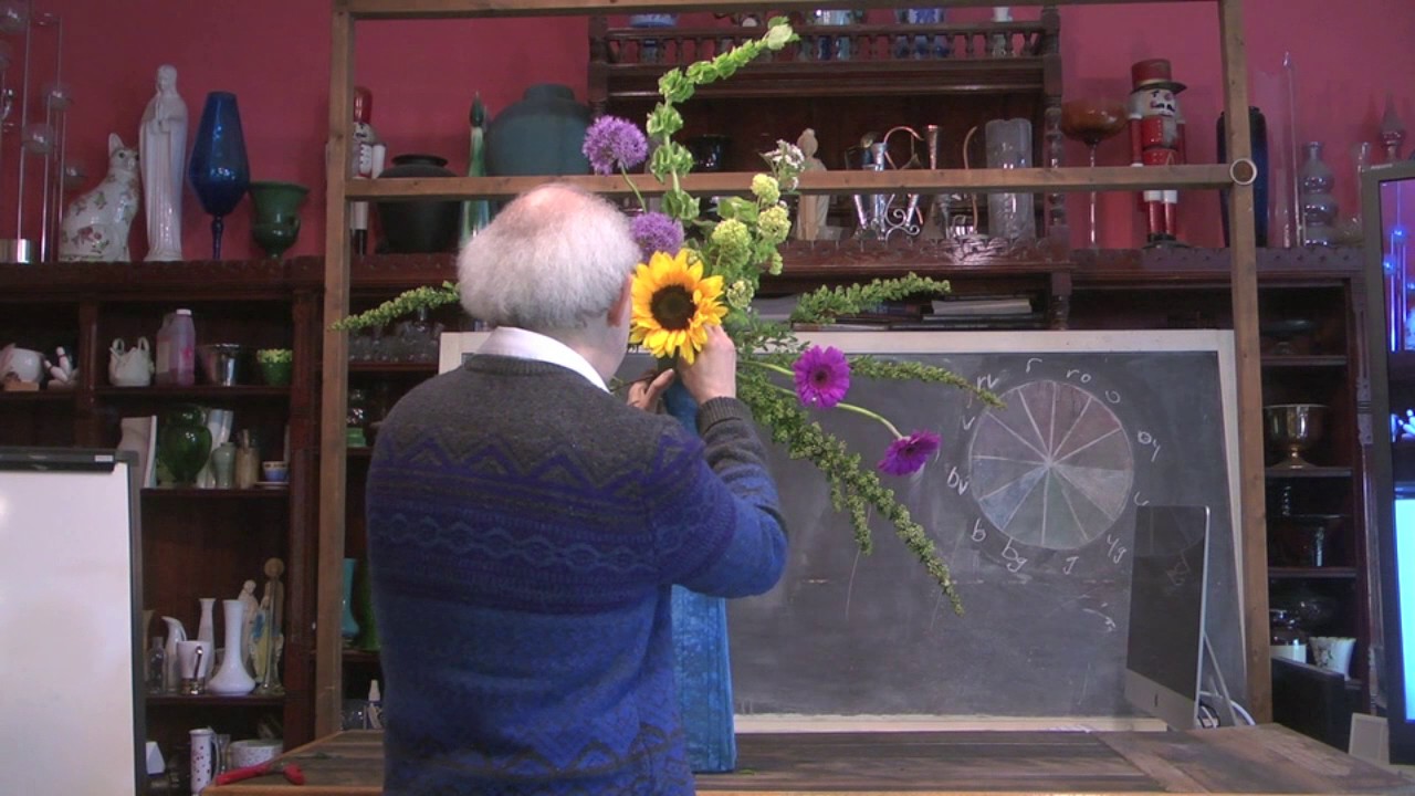 How To Make a Funky Spring Floral Design - YouTube