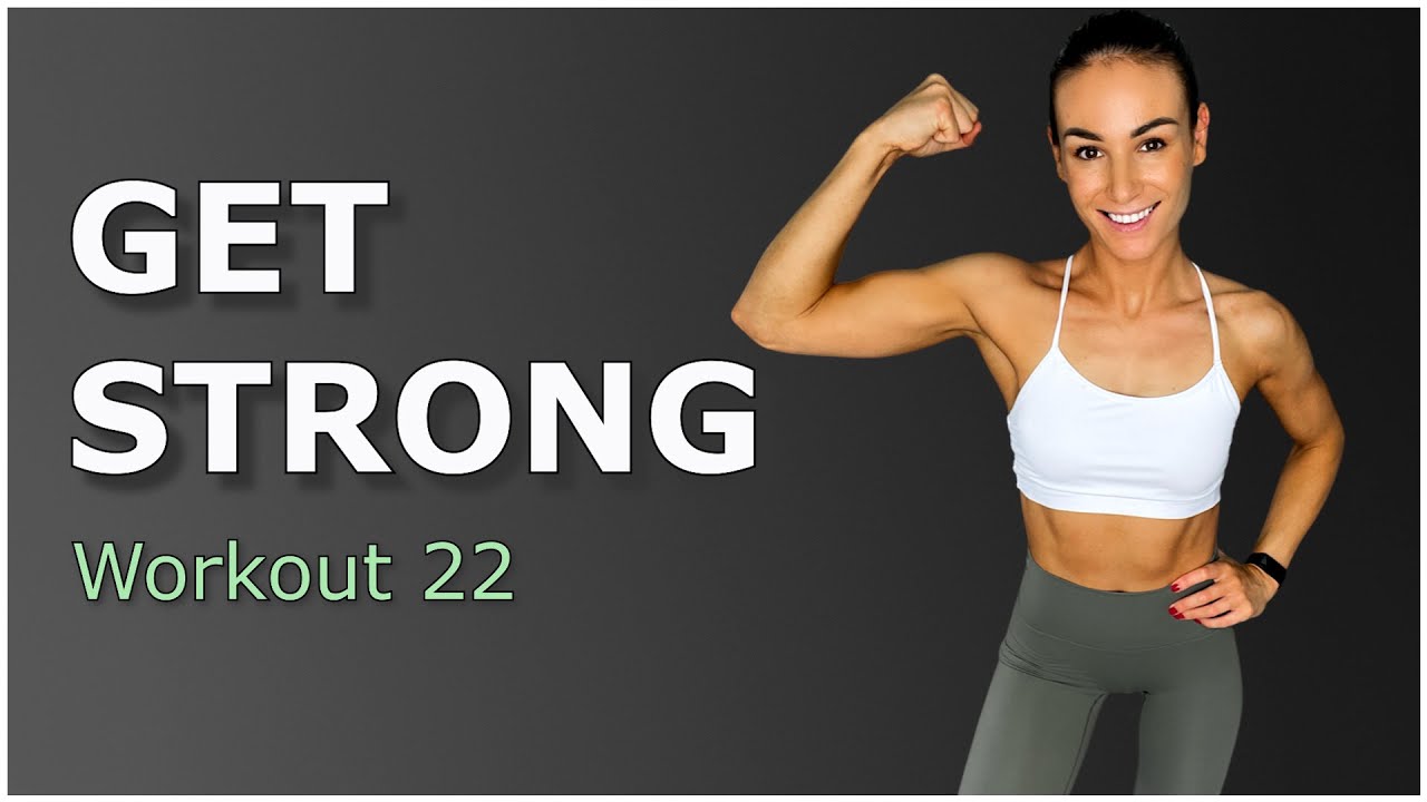 GET STRONG | ARMS & CORE WORKOUT | With Dumbbells at Home Workout | 22 ...