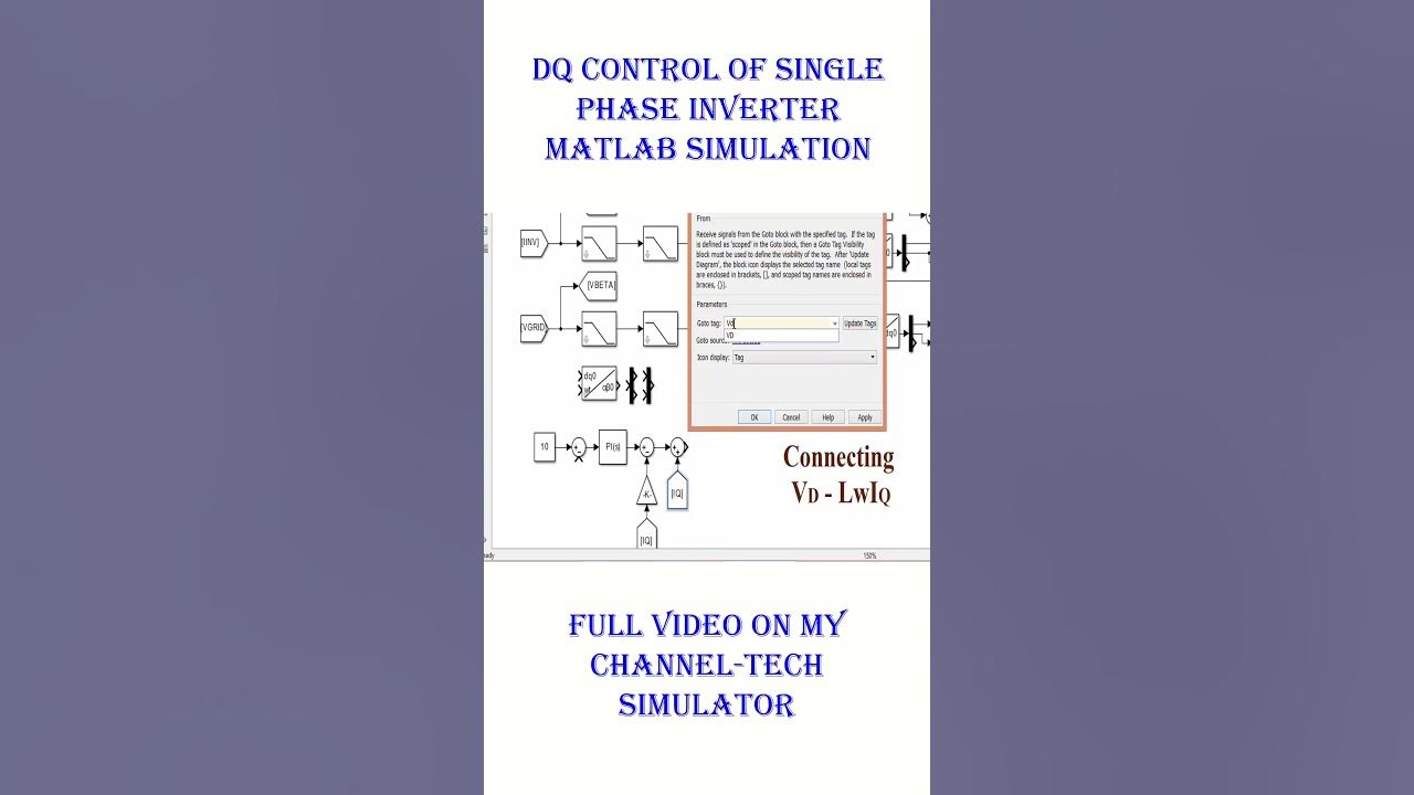 DQ CONTROL OF SINGLE PHASE INVERTER #shorts #inverter #controller # ...