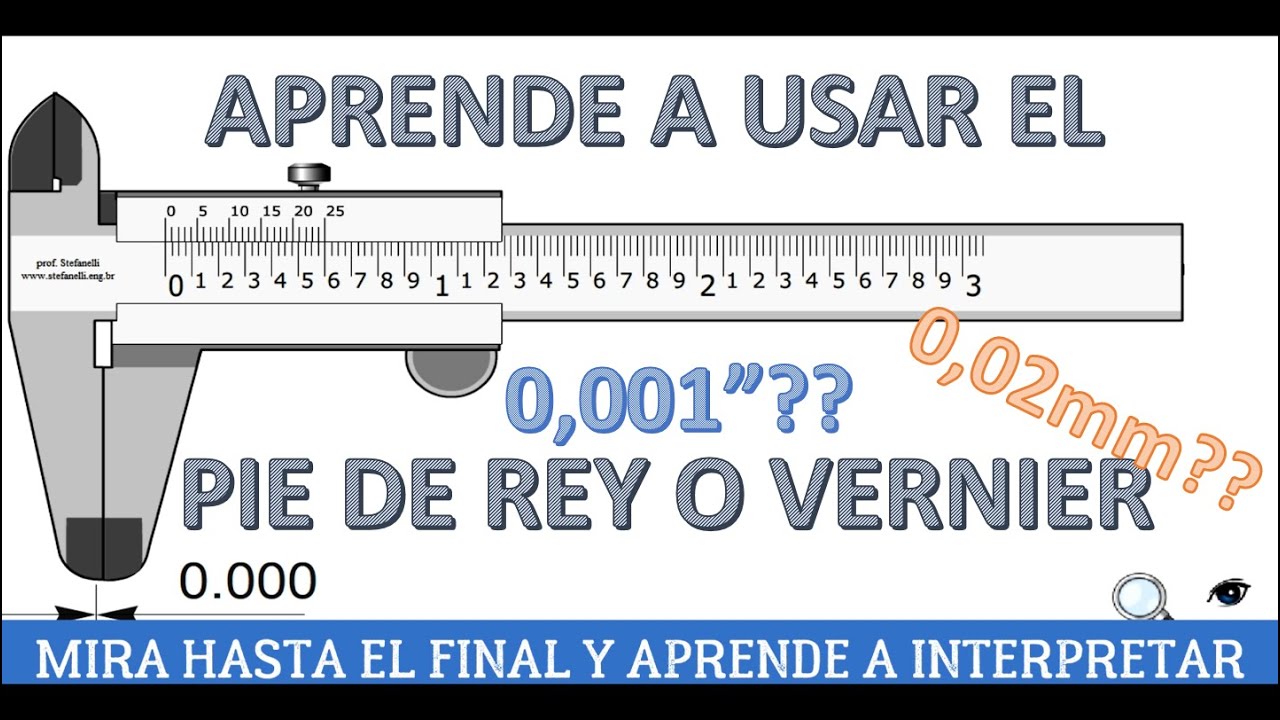 COMO MEDIR CON EL PIE DE REY O VERNIER GRAN MASTER CLASS EN MILIMETROS como-medir-con-el-pie-de-rey-o-vernier-gran-master-class-en-milimetros