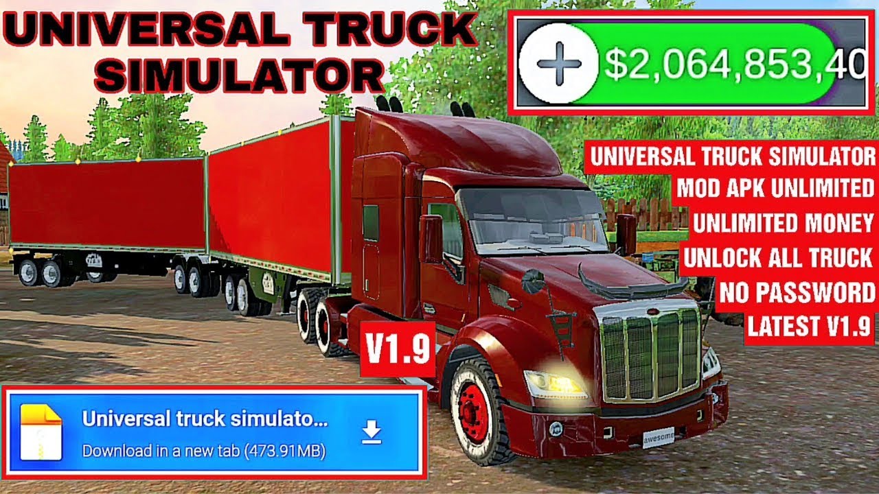 UNIVERSAL TRUCK SIMULATOR v1.9 MOD APK UNLIMITEDTE MONEY TRUCK UNLOCKED ...
