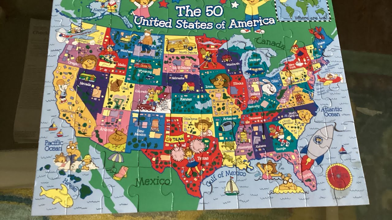 The 50 United States puzzle! - YouTube