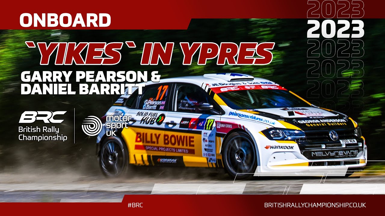 YIKES in Ypres I Garry Pearson On board I 2023 Ypres Rally I British ...