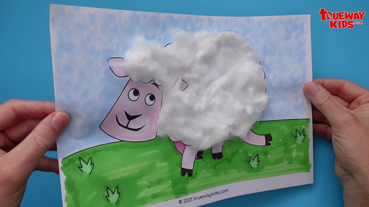 Fluffy Sheep Craft - YouTube