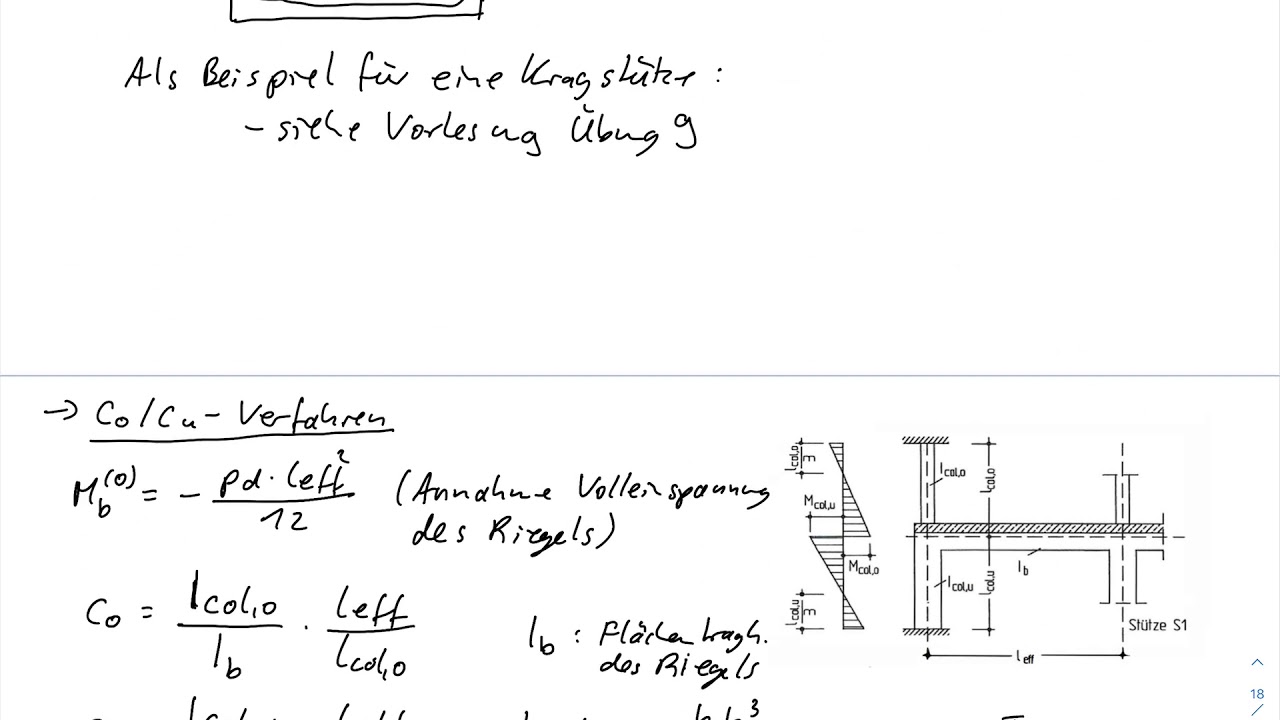 Stützenbemessung co/cu-Verfahren – Rep. Massivbau 2 - YouTube