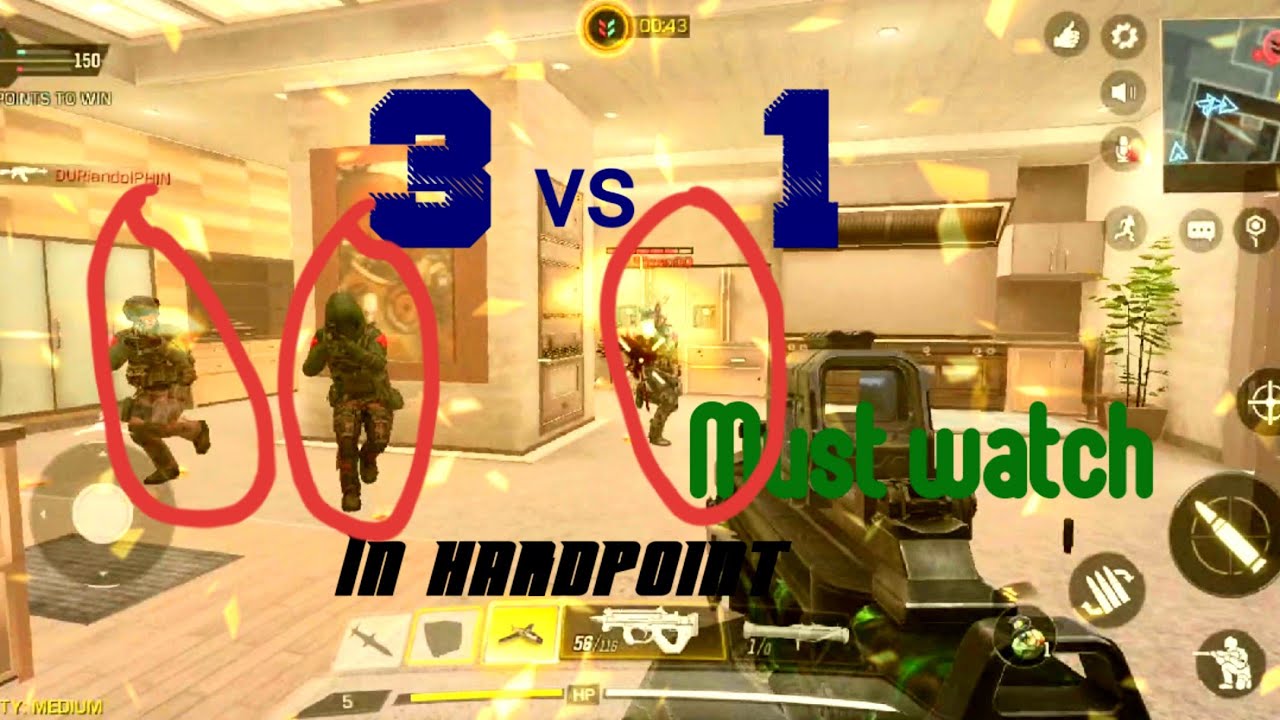 Hardpoint win in COD|Must watch 3 vs 1🔥🔥 - YouTube