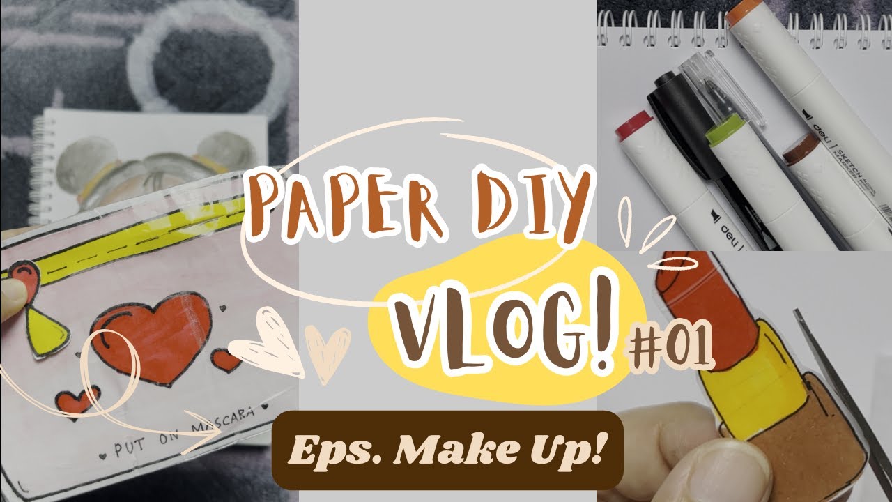 Paper DIY Make Up Paper Cosmetics - YouTube