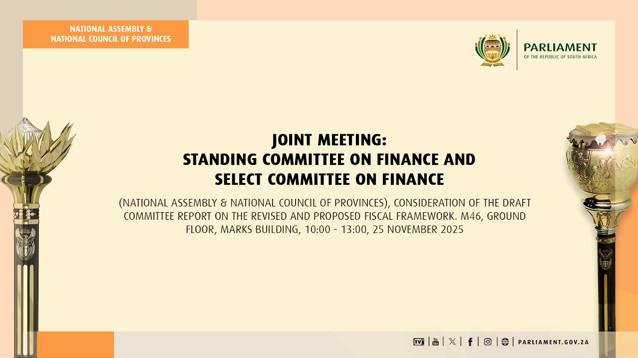 Joint Meeting: Standing Committee on Finance and Select Committee on ...