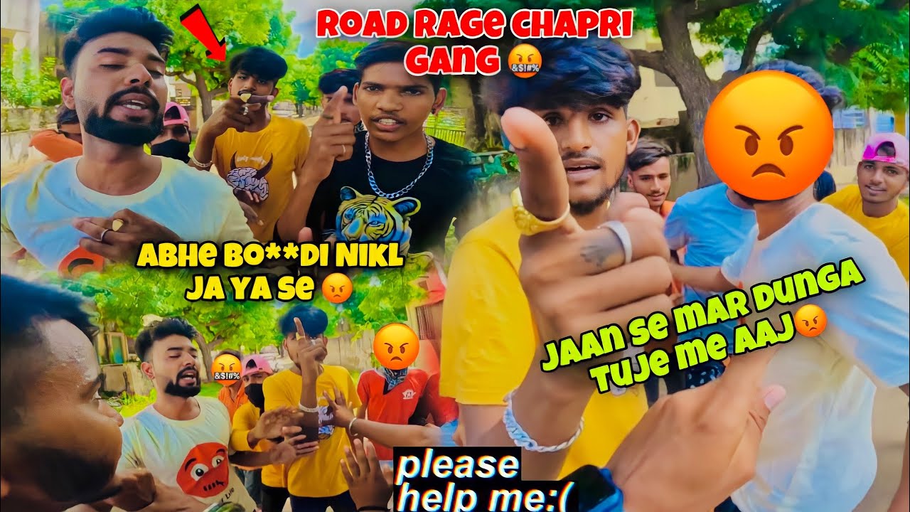 ROAD RAGE WITH CHAPRI GANG 🤬| Chapri Gang Ne Ajay Ko Chaku Mar Diya 😭 ...
