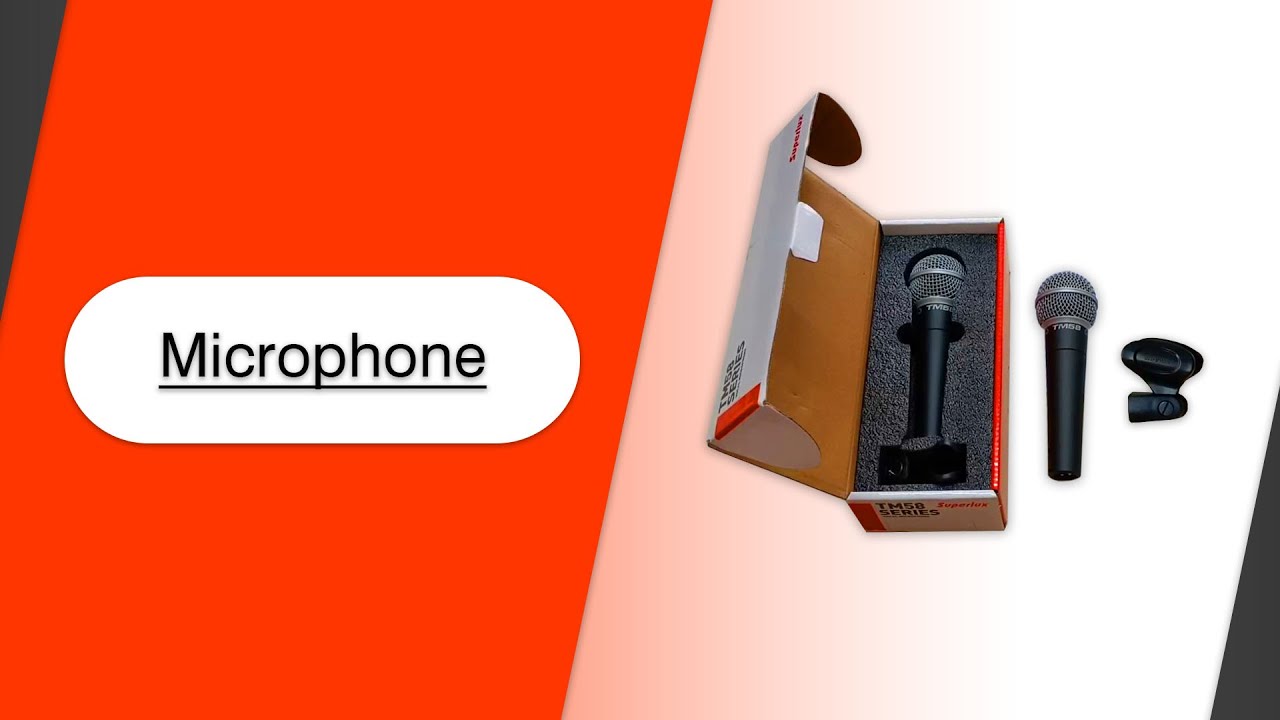 Superlux TM58 Series Vocal Microphone Unboxing | Cardioid Pattern ...