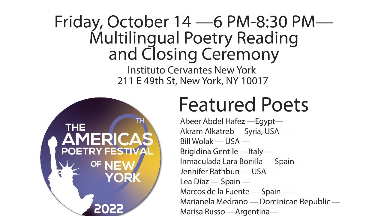 The Americas Poetry Festival of New York 2022 —Day 3— - YouTube