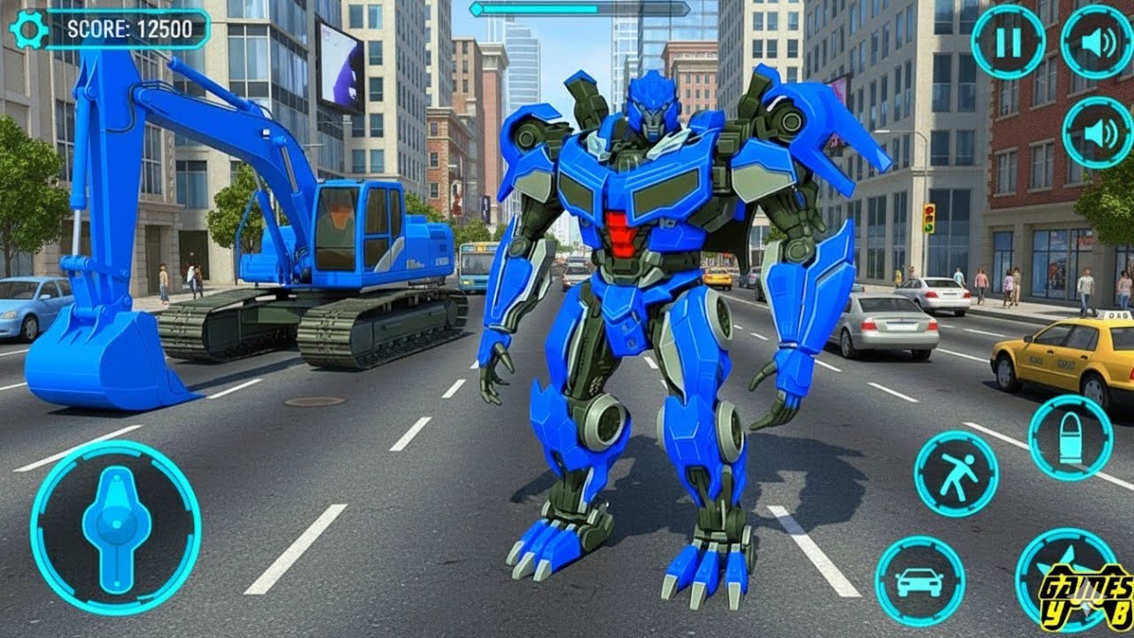 Excavator Robot transformers: Mech Multiple Transform Game Part 13 ...