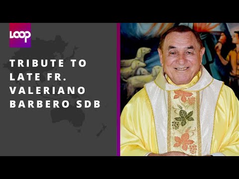 Tribute to late Fr. Valeriano Barbero SDB - YouTube